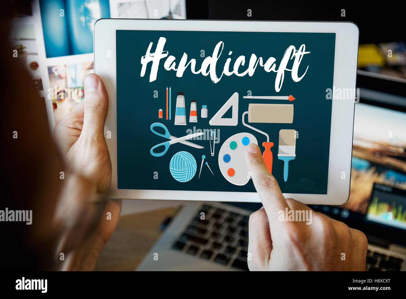 Handicraft Handmade Handiwork Art Design Ideas Concept Stock Photo - Alamy