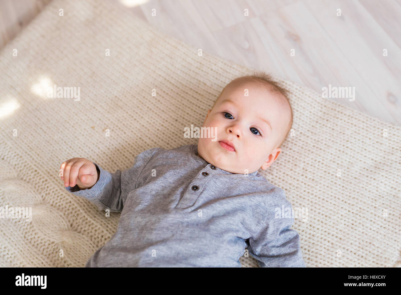 Portrait of little cute baby boy Stock Photo - Alamy