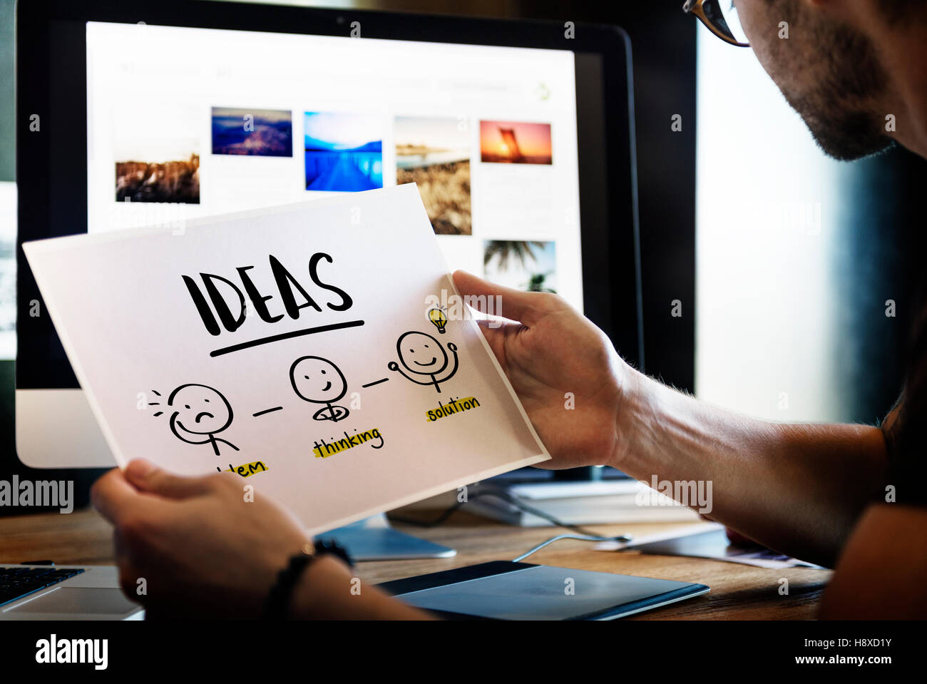 Ideas Creative Thinking People Graphic Concept Stock Photo - Alamy