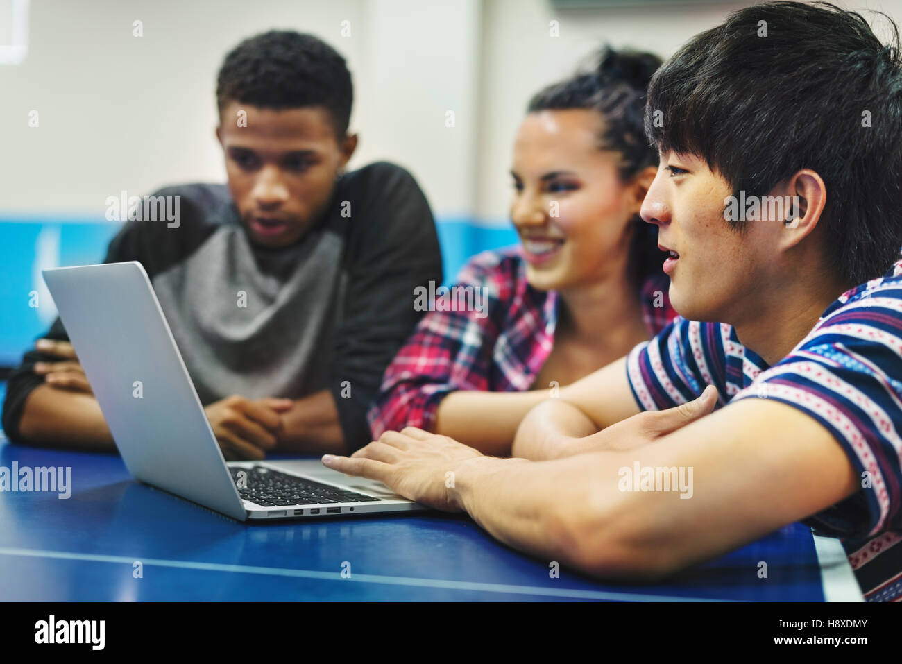 Students Library Campus Education Networking Technology Concept Stock ...