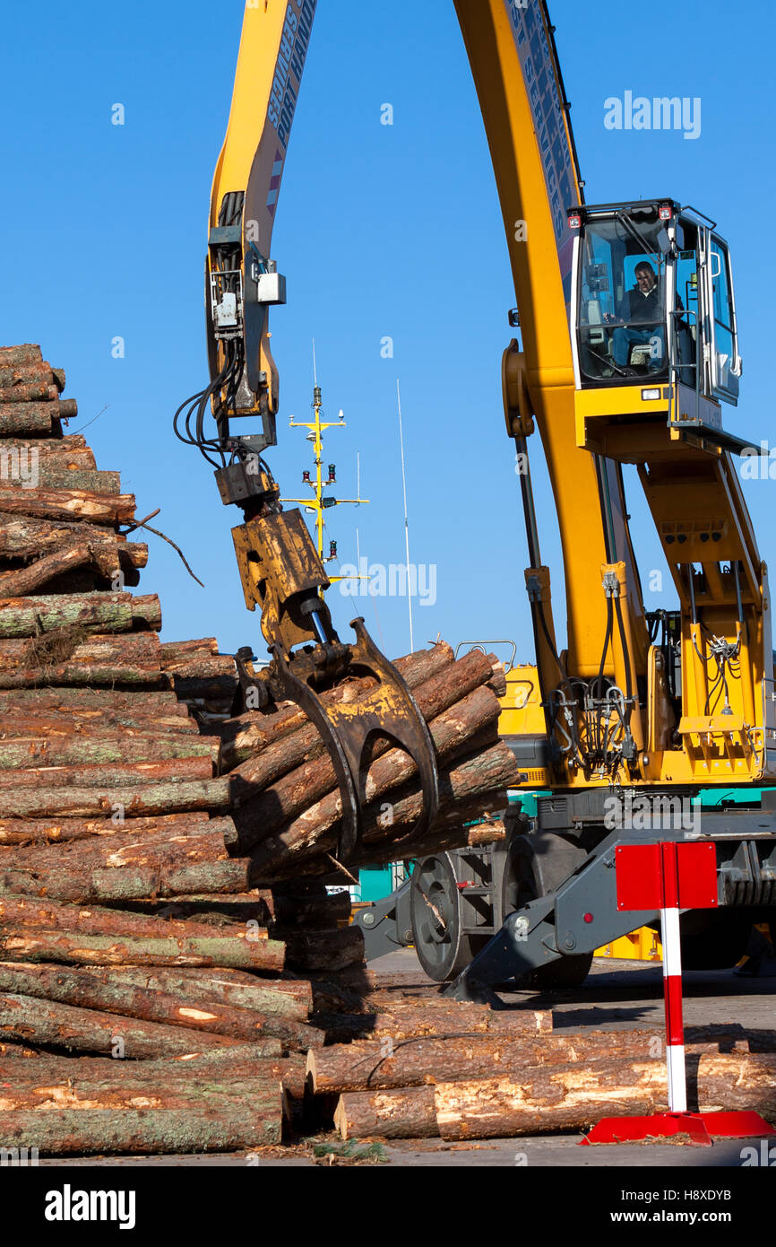 Loading timber for export hi-res stock photography and images - Alamy