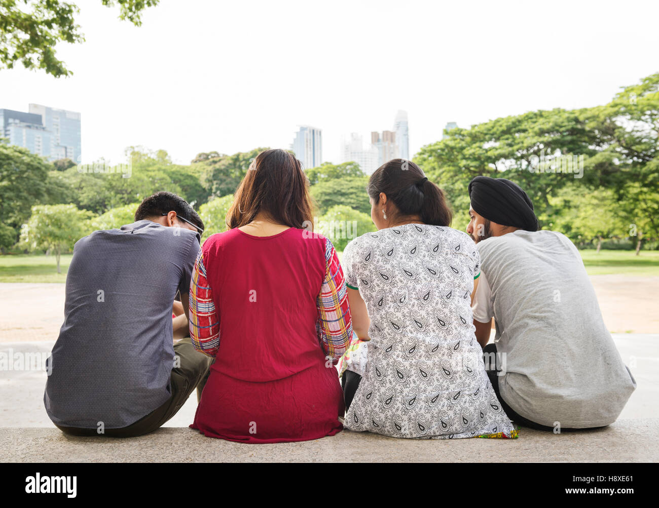 Indian Ethnicity Friendship Togetherness Concept Stock Photo - Alamy