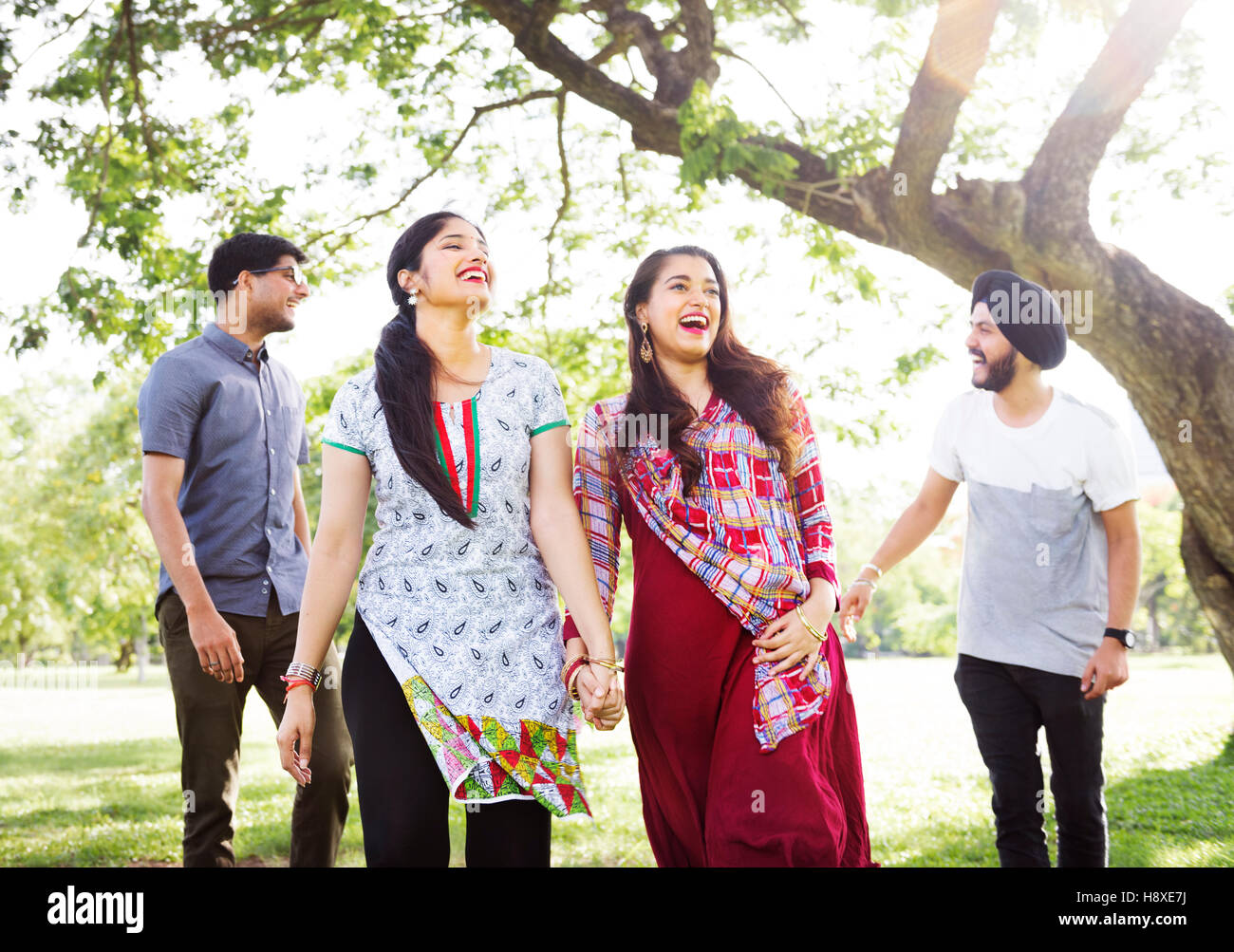 Indian Ethnicity Friendship Togetherness Concept Stock Photo - Alamy