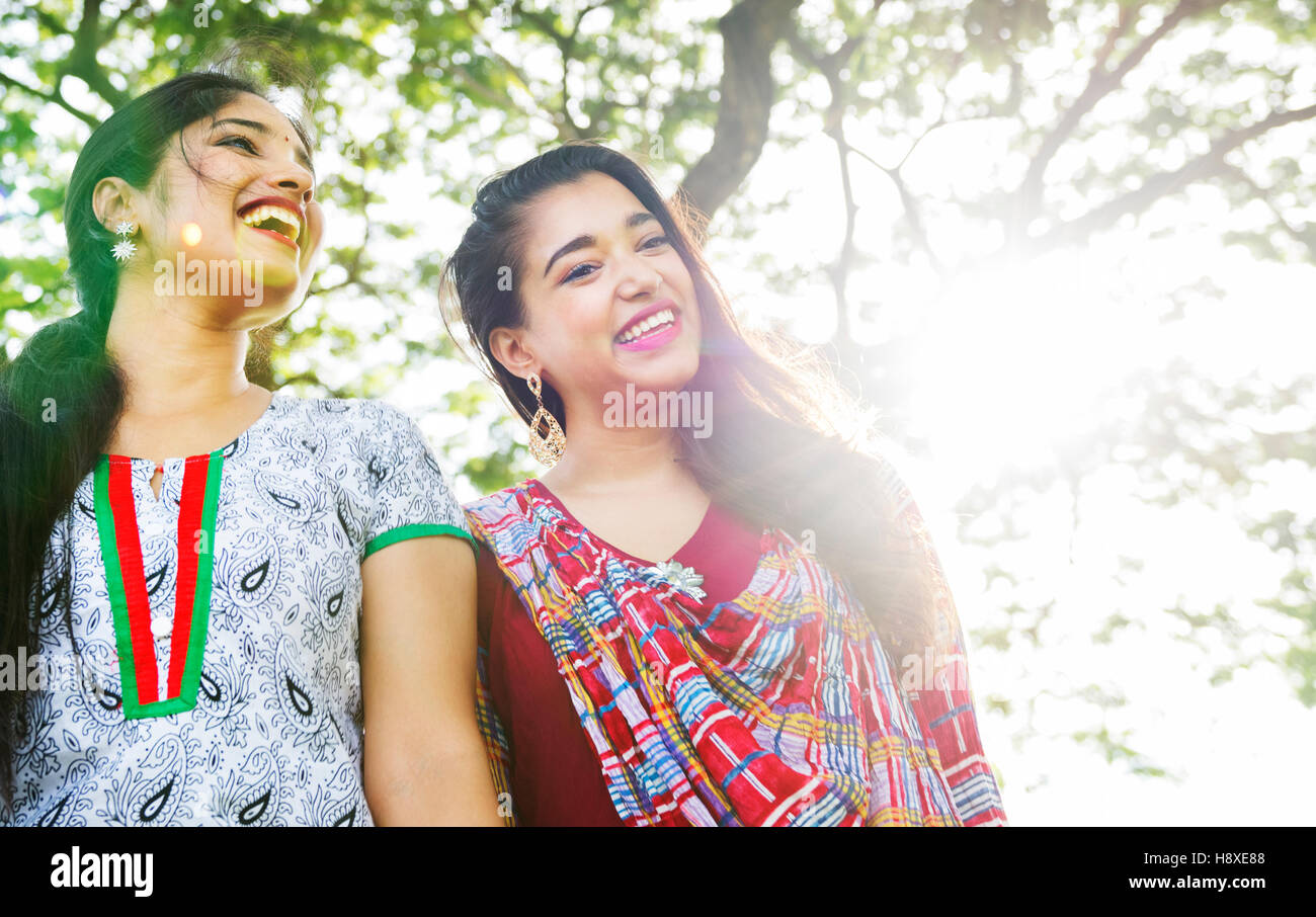 Indian Ethnicity Friendship Togetherness Concept Stock Photo - Alamy