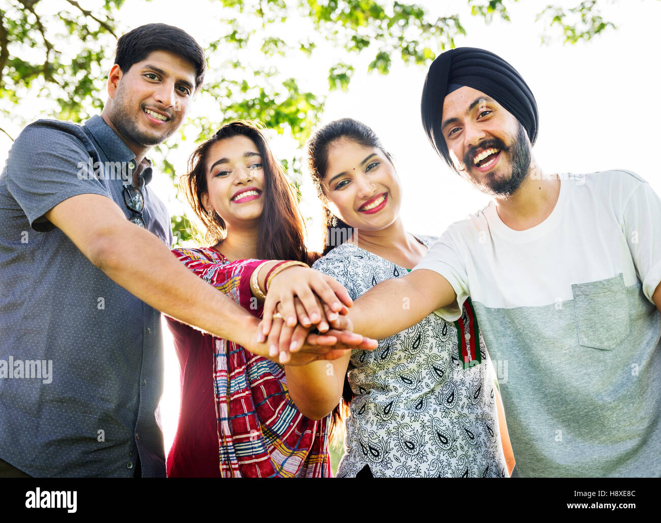 Indian Ethnicity Friendship Togetherness Concept Stock Photo - Alamy
