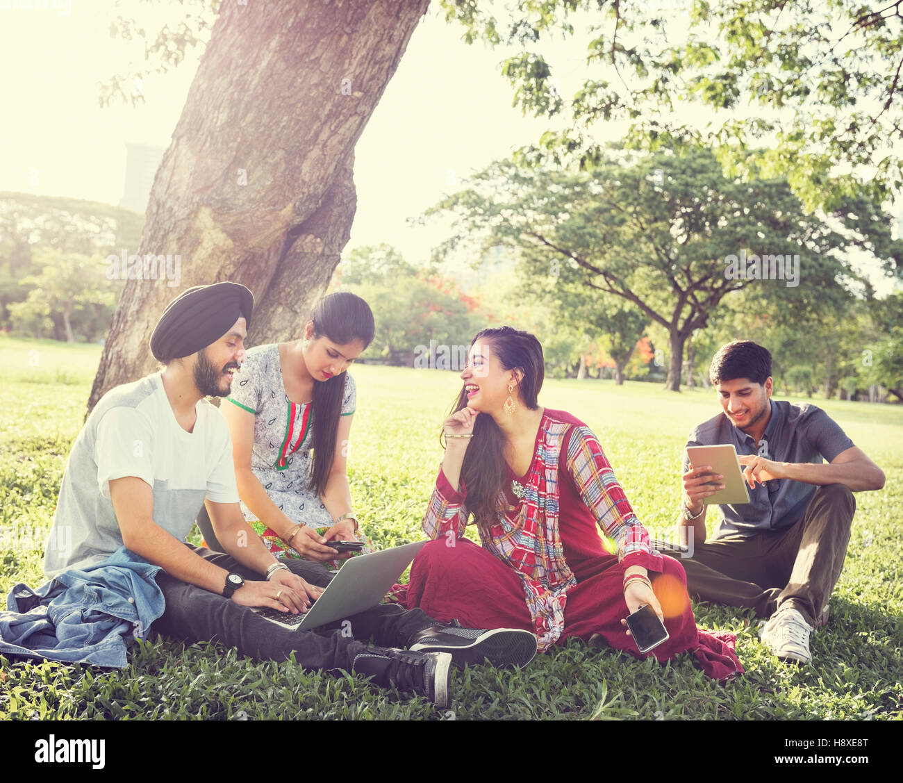 Indian Ethnicity Friendship Togetherness Concept Stock Photo - Alamy