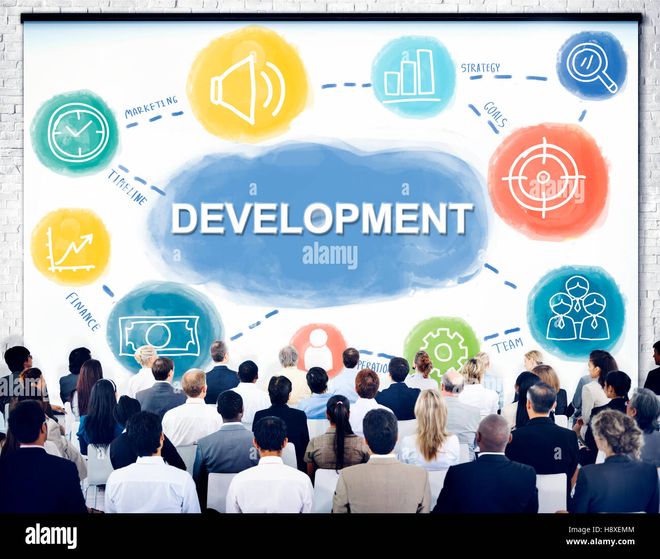 Business Plan Achievement Development Procedures Concept Stock Photo ...