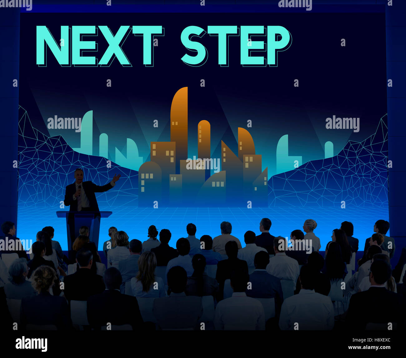 Next Step Future Structure Urban Concept Stock Photo - Alamy