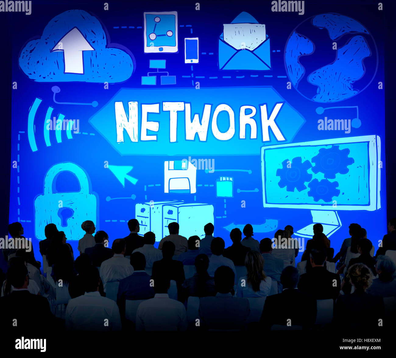 Network Computer System Connection Concept Stock Photo - Alamy