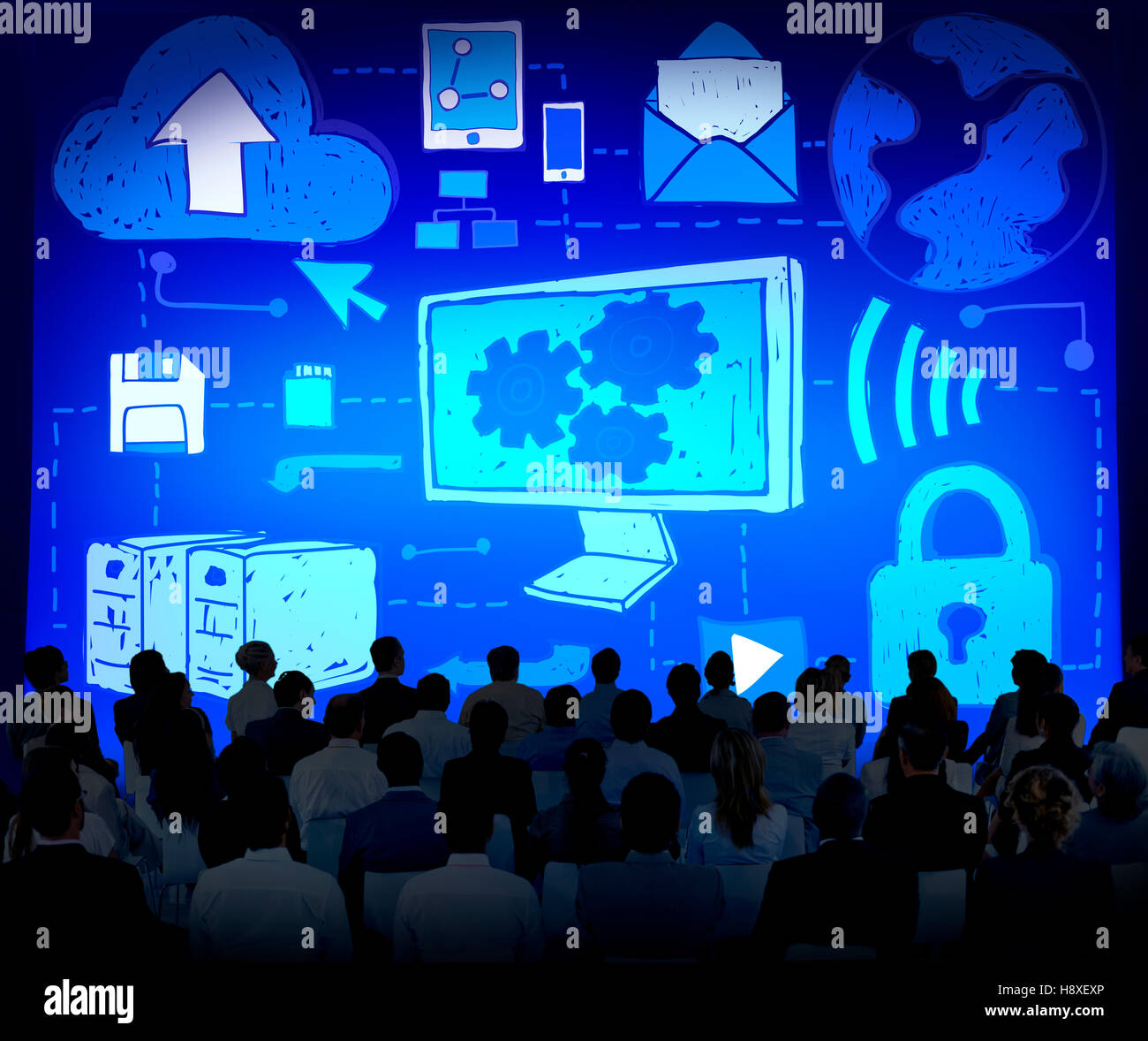 Cloud Computing Network Online Internet Storage Concept Stock Photo - Alamy