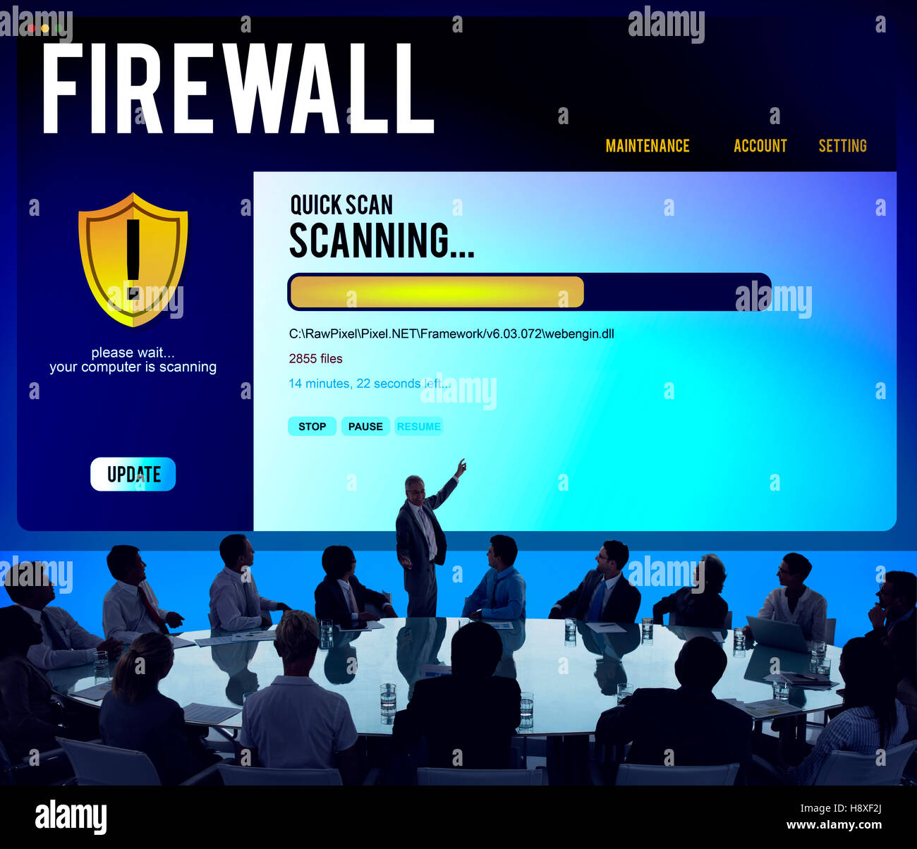 Data File Protection Firewall Malware Removal Concept Stock Photo - Alamy