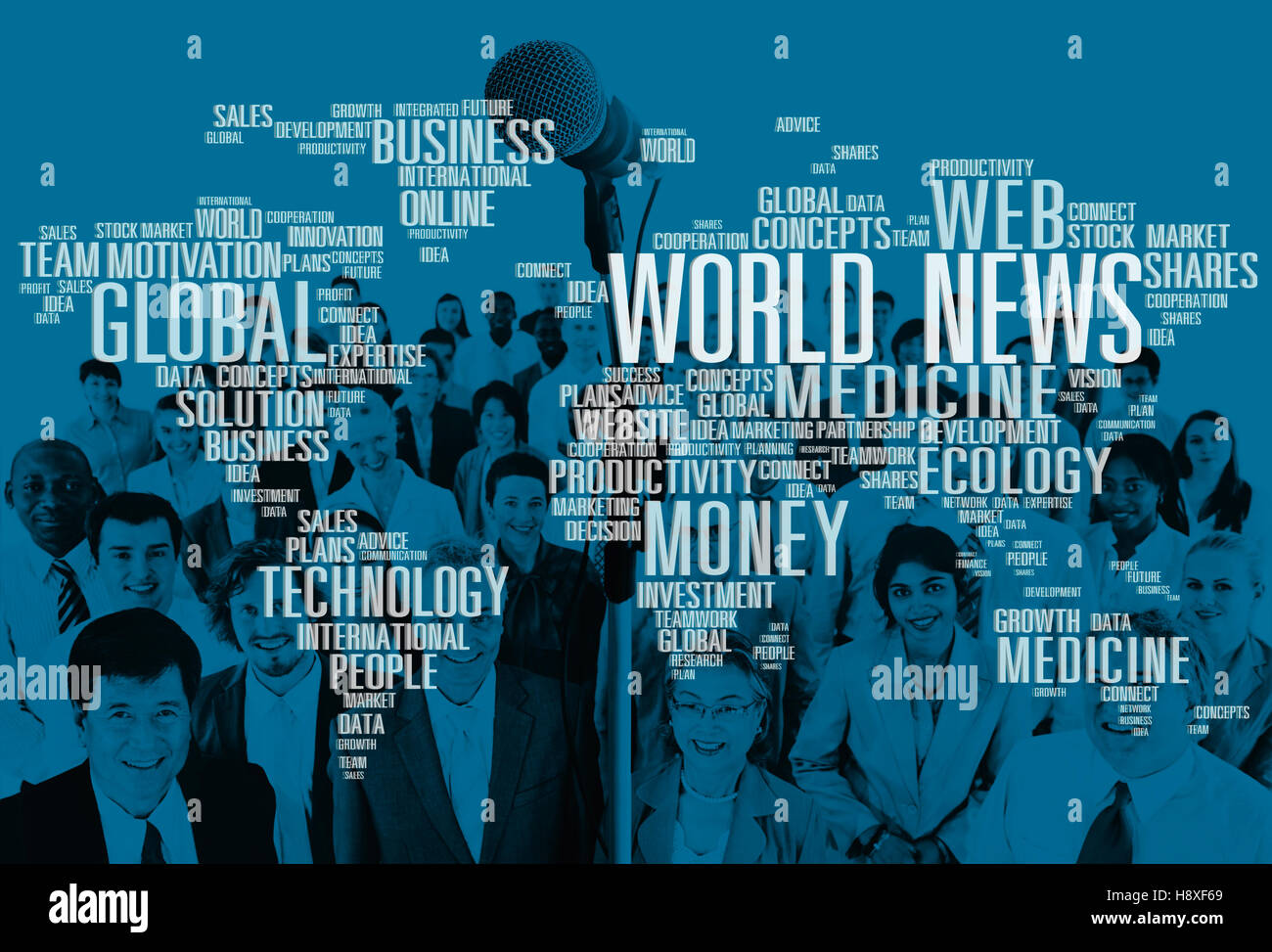 World News Globalization Advertising Event Media Infomation Concept ...