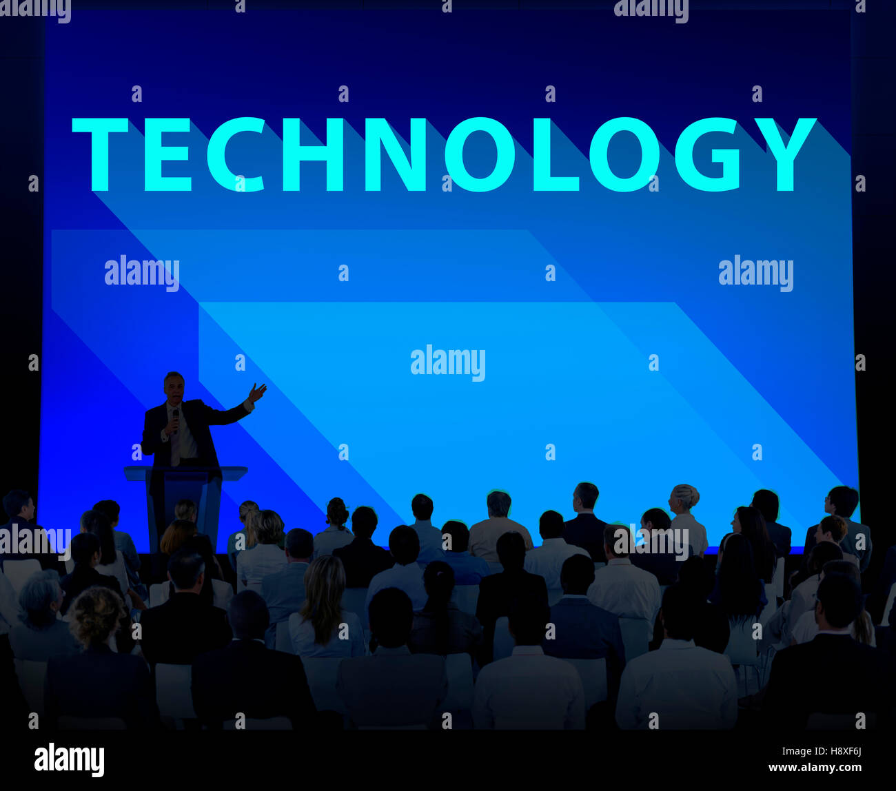 Futuristic media network technology hi-res stock photography and images ...