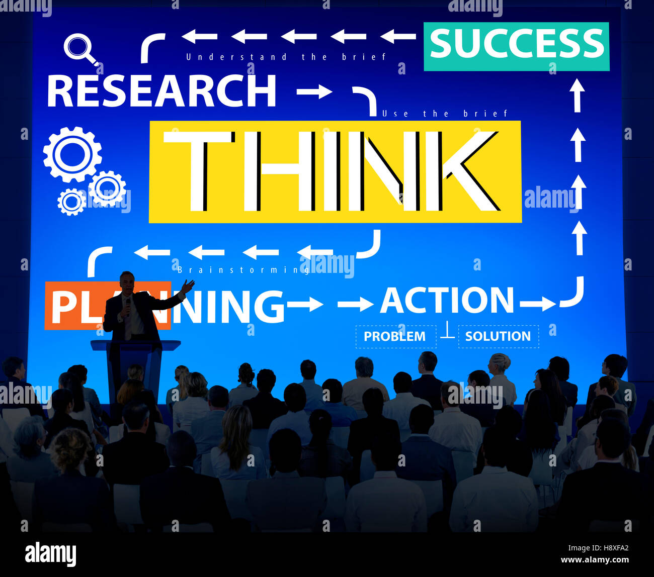 Think Thinkning Plan Planning Emotions Concept Stock Photo - Alamy
