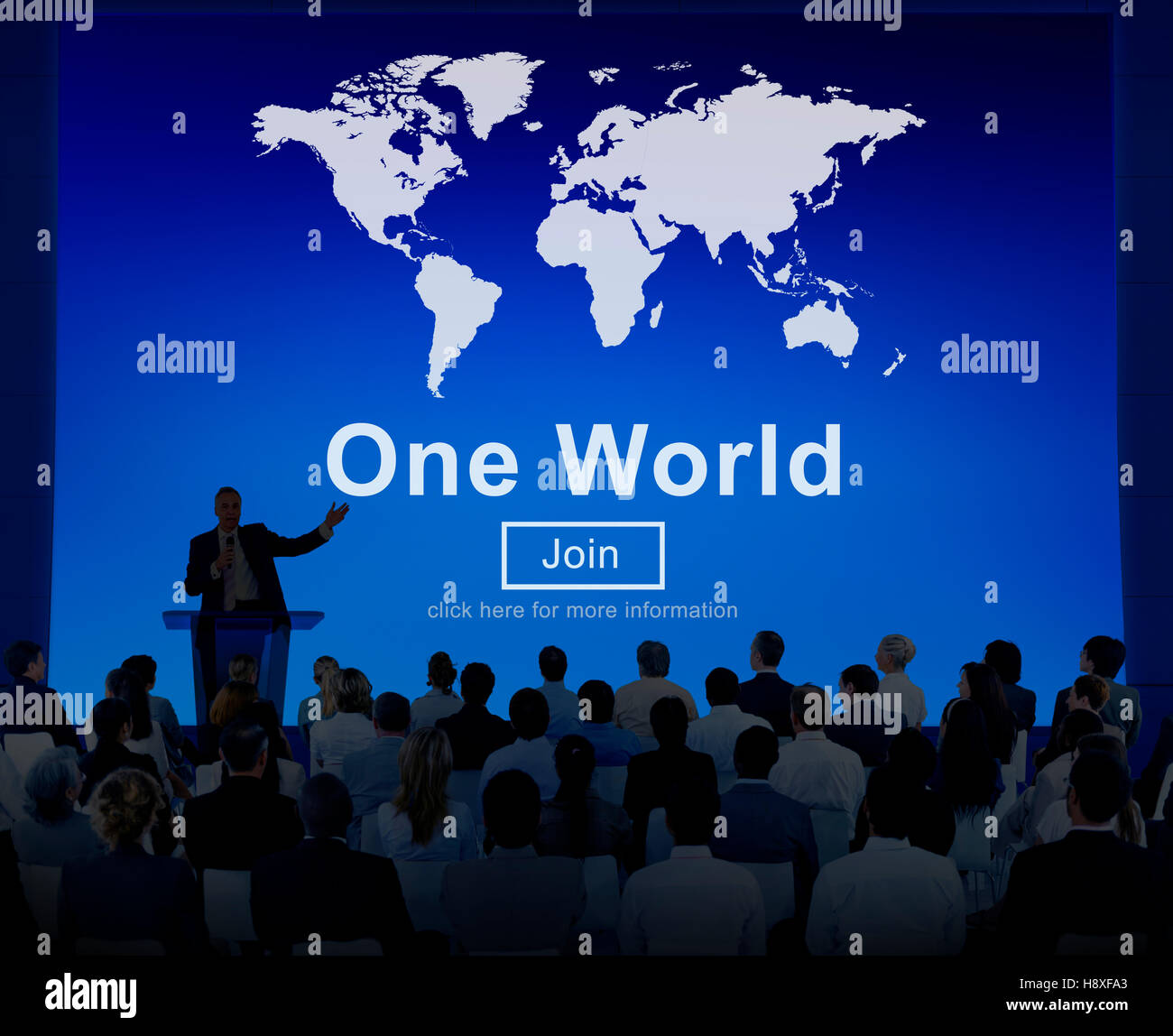 One World Peace Connection Relationship Interconnection Concept Stock ...