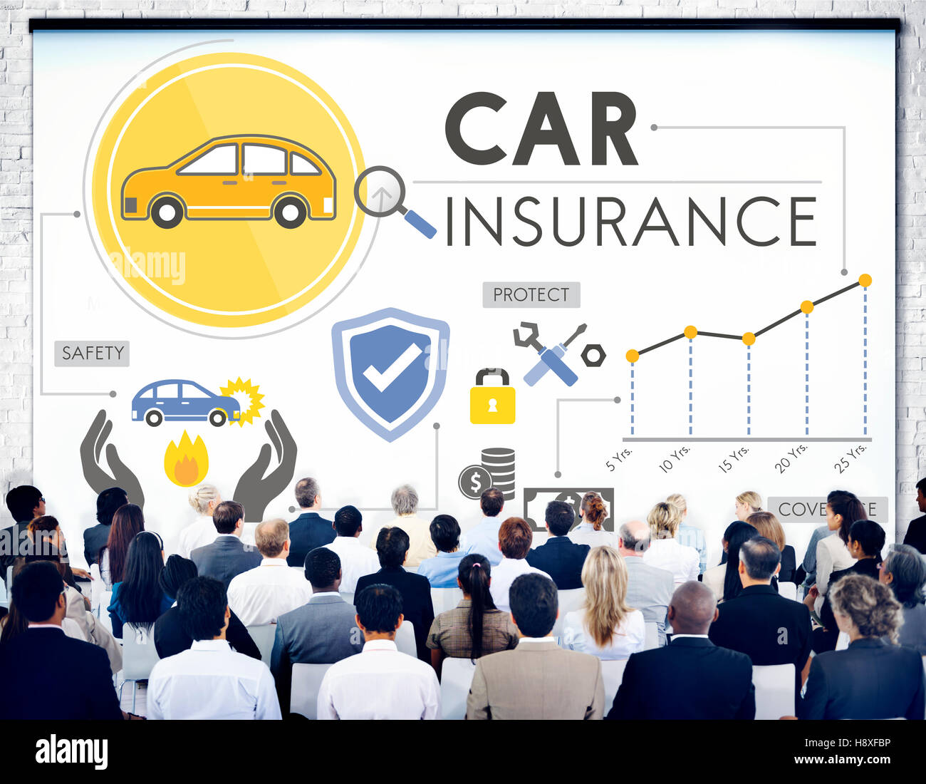 Car Insurance Policies Safety Coverage Concept Stock Photo - Alamy