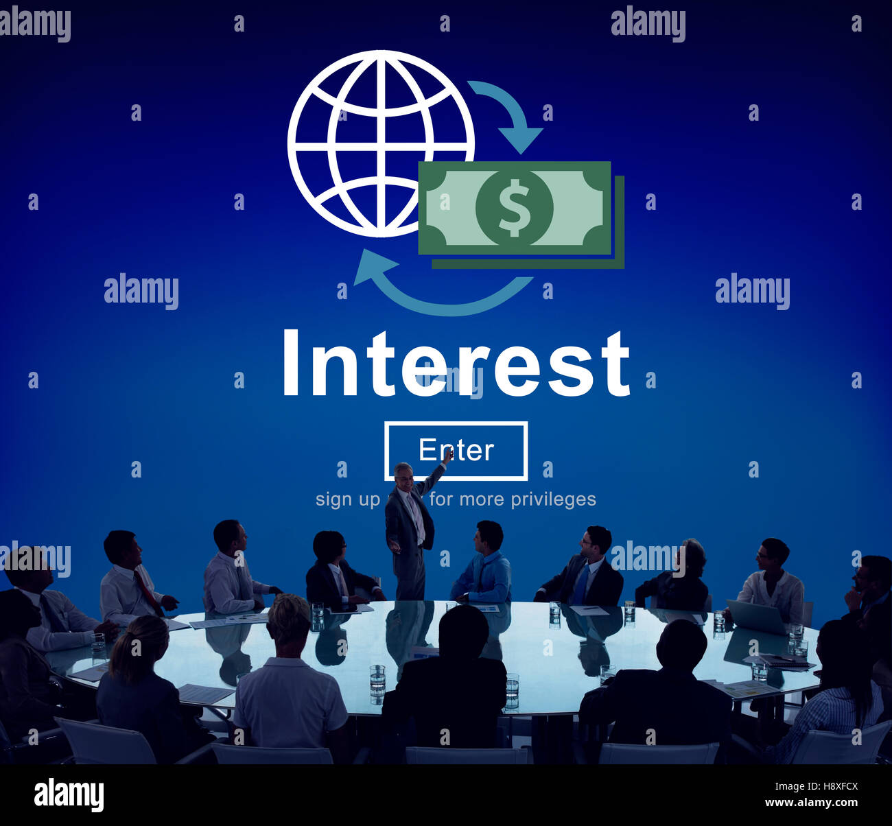 Interest Banking Rate Financial Concept Stock Photo - Alamy