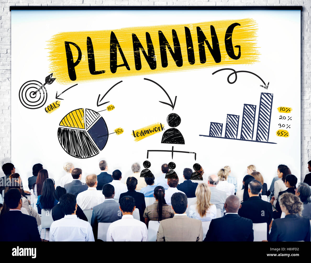 Planning Strategy Branding Chart Graphic Concept Stock Photo - Alamy