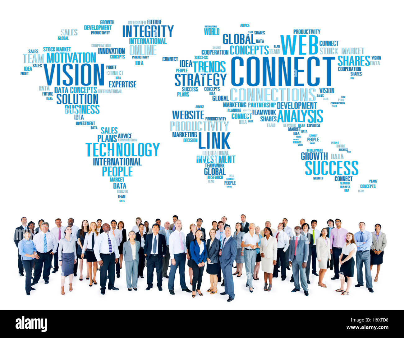 Connection Social Media Internet Link Networking Concept Stock Photo ...