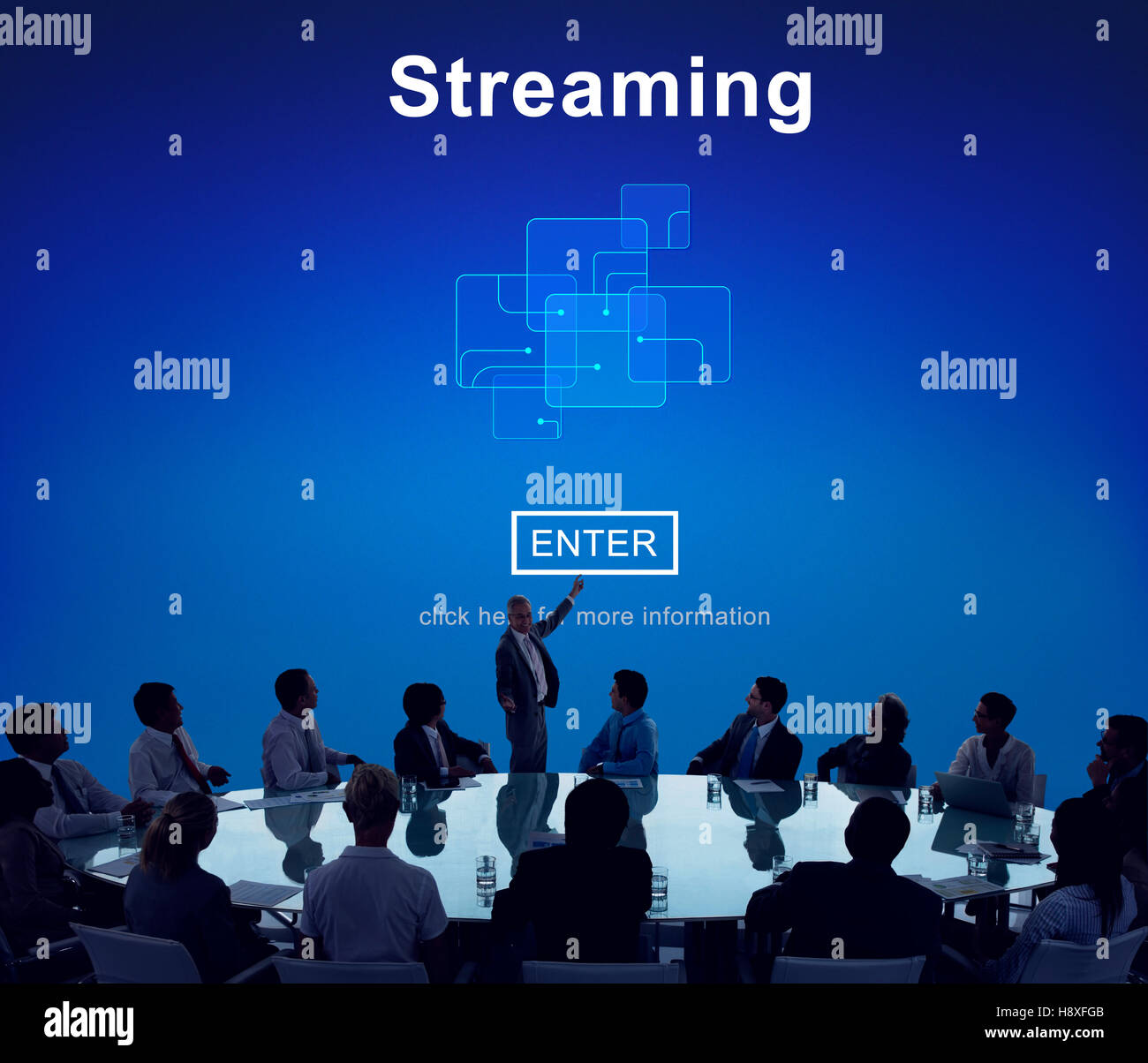 Streaming Internet Computer Media Transfer Data Concept Stock Photo - Alamy
