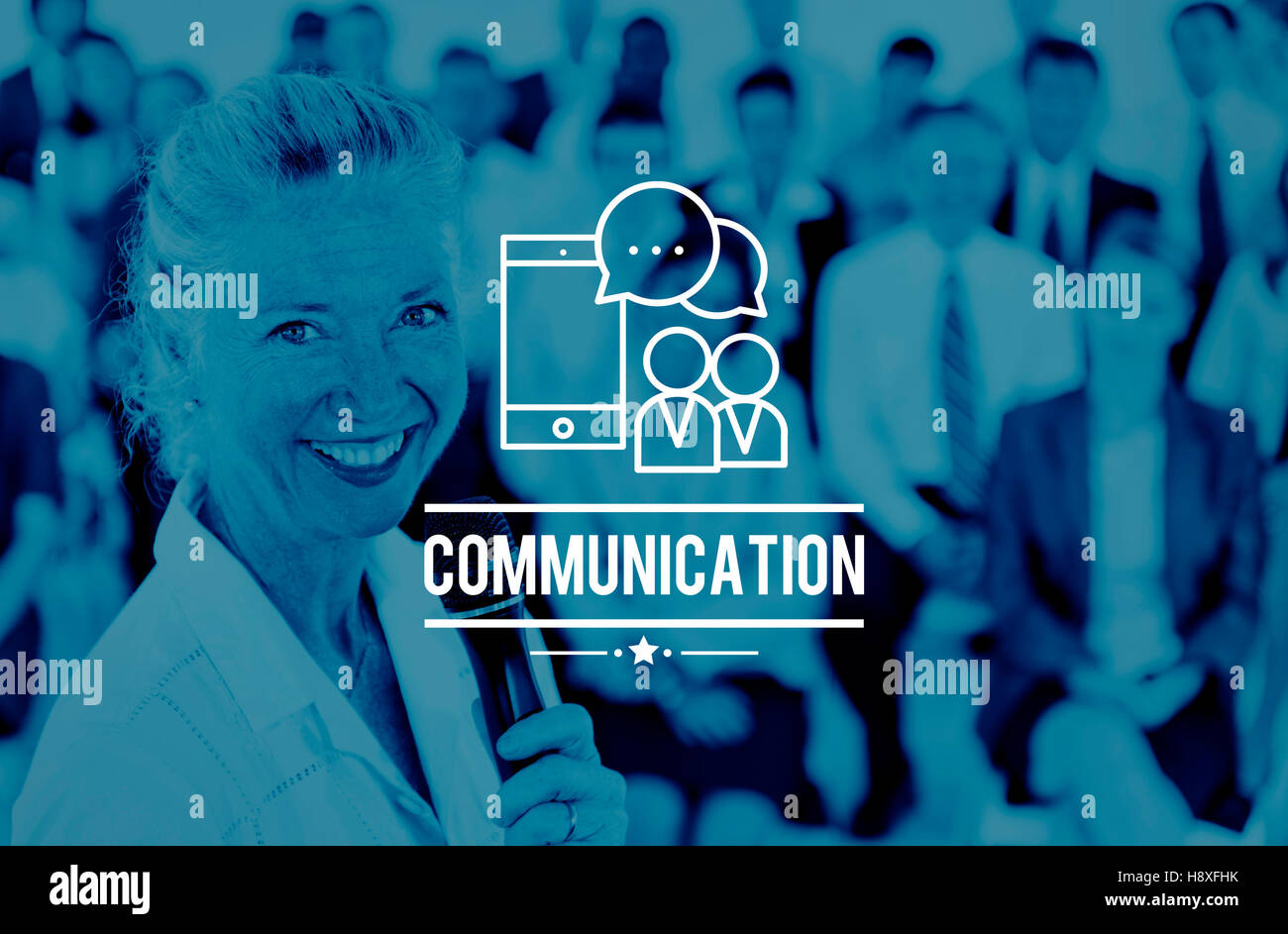 Global Communications Connection Discussion Interaction Concept Stock ...