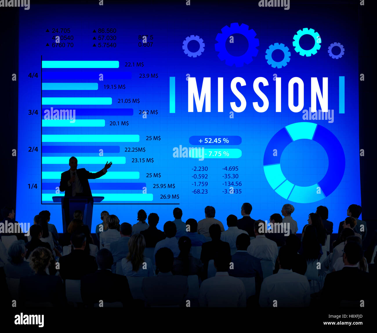 Mission Solution Target strategy Vision Concept Stock Photo - Alamy