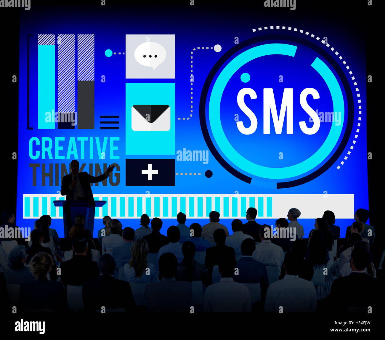 Sms Digital Messaging Communication Technology Concept Stock Photo - Alamy