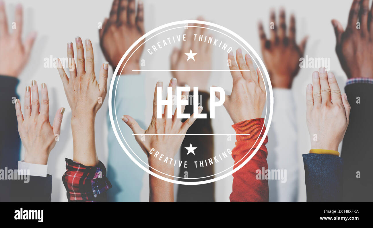 Help Assistance Aid Charity Concept Stock Photo - Alamy