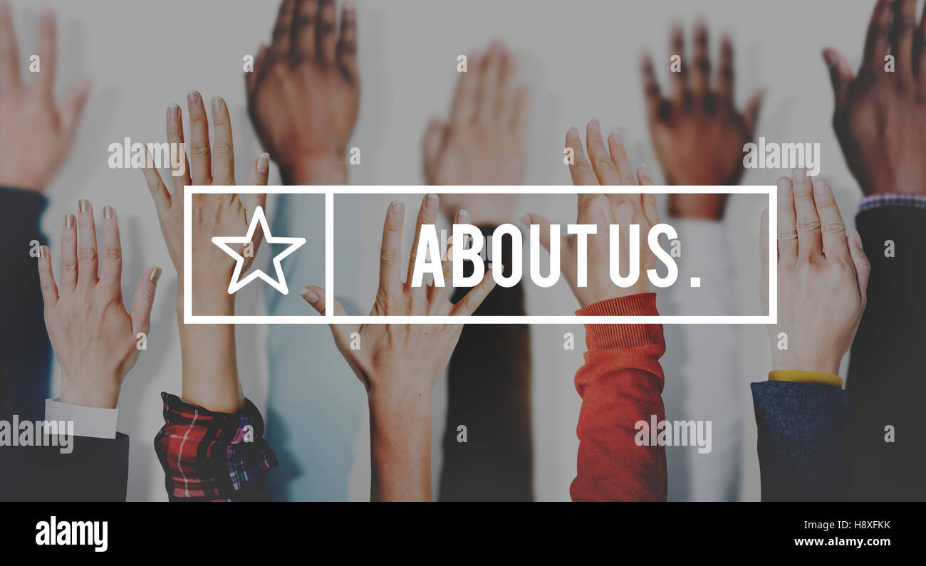 About Us Service Contact Information Concept Stock Photo - Alamy
