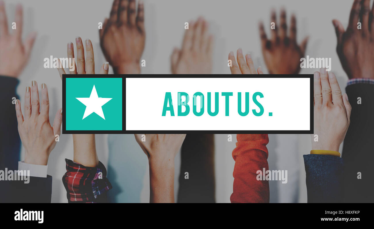 About Us Service Contact Information Concept Stock Photo - Alamy