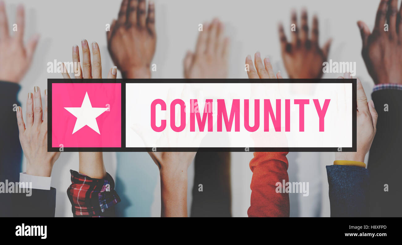 Community Society Diversity People Concept Stock Photo - Alamy