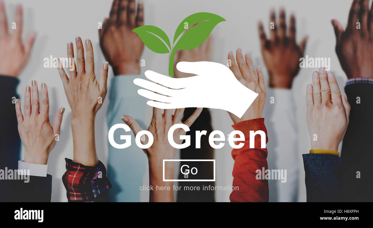 Go Green Conservation Ecology Environmental Concept Stock Photo - Alamy