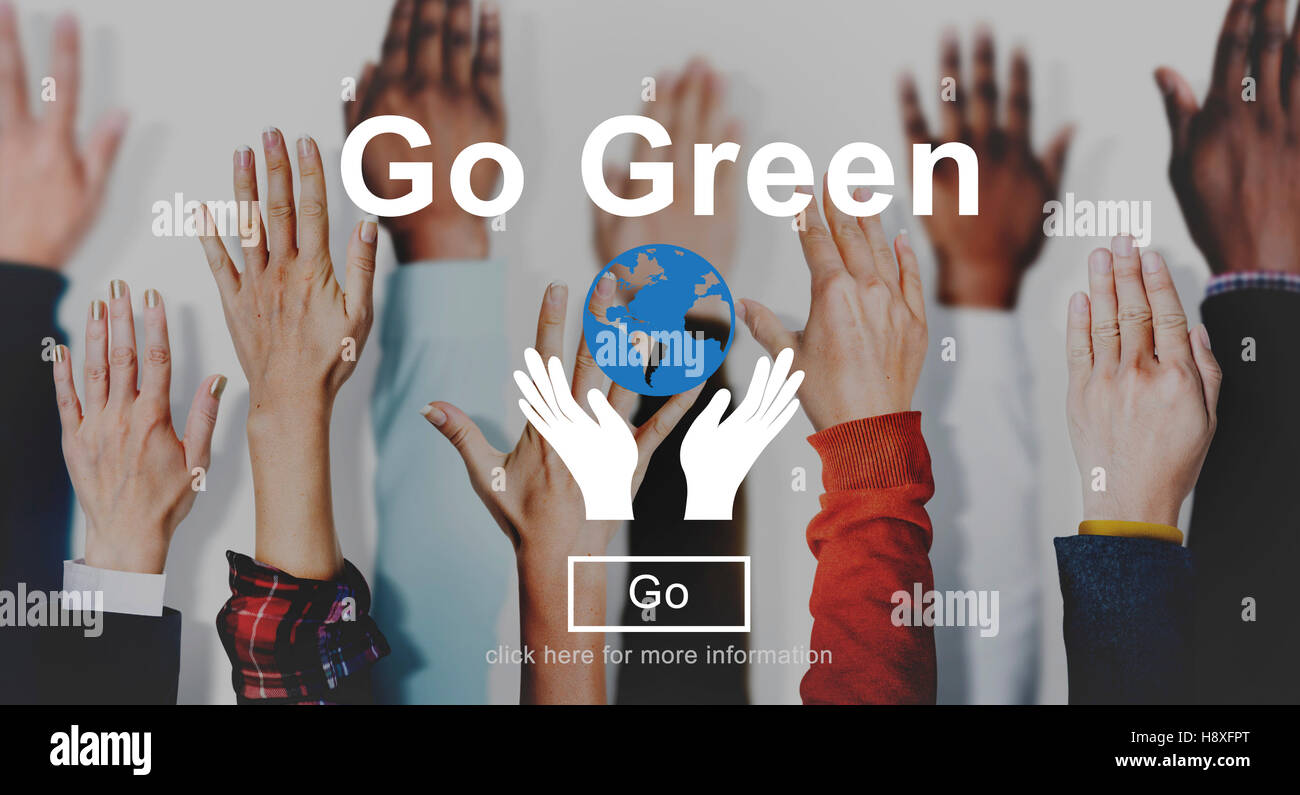 Go Green Conservation Ecology Environmental Concept Stock Photo - Alamy