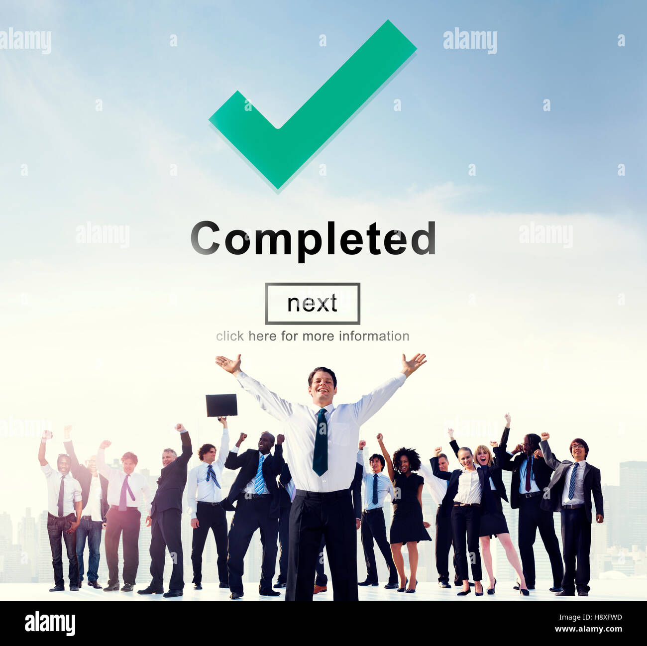 Completed Accomplishment Achievement Finished Success Concept Stock ...