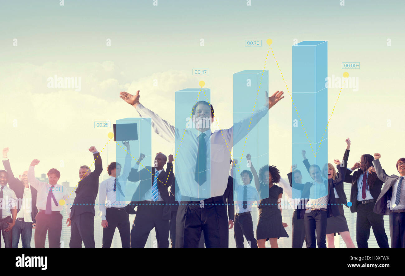 Histogram Statistics Graph Bar Chart concept Stock Photo - Alamy