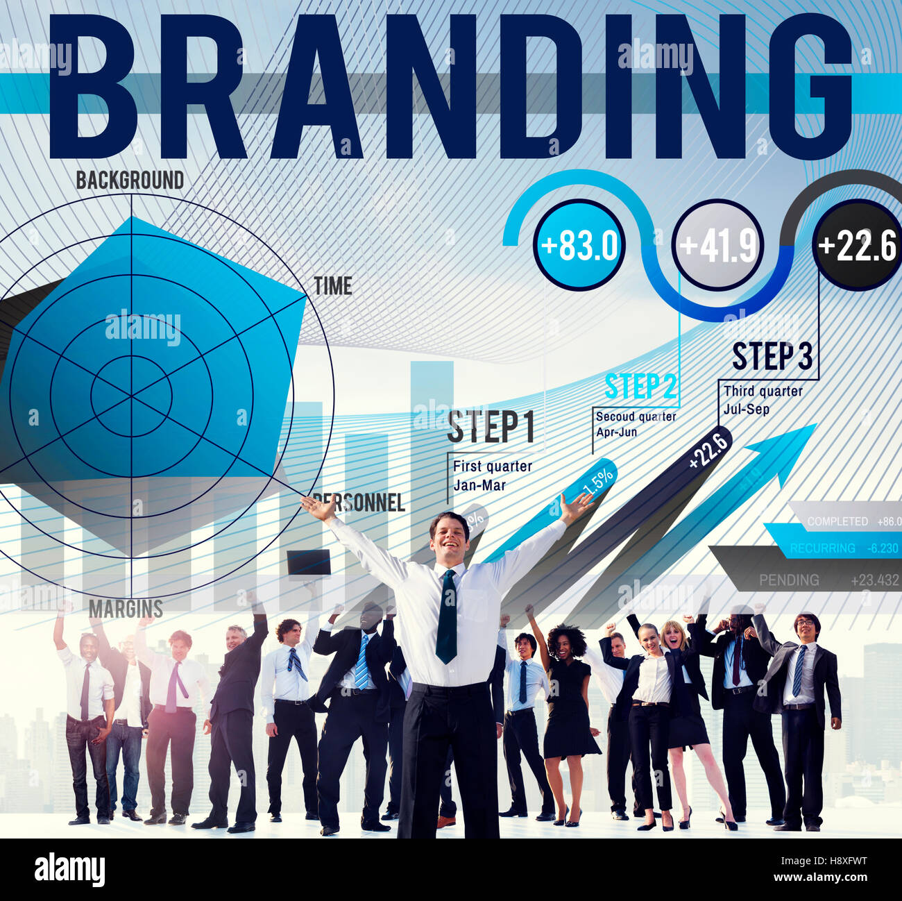 Branding Advertising Commercial Copyright Marketing Concept Stock Photo ...