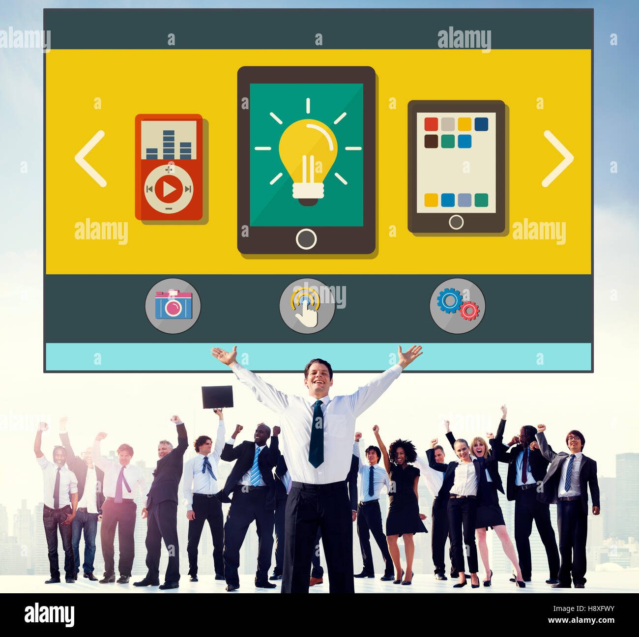 Social Media Social Networking Technology Connection Concept Stock ...