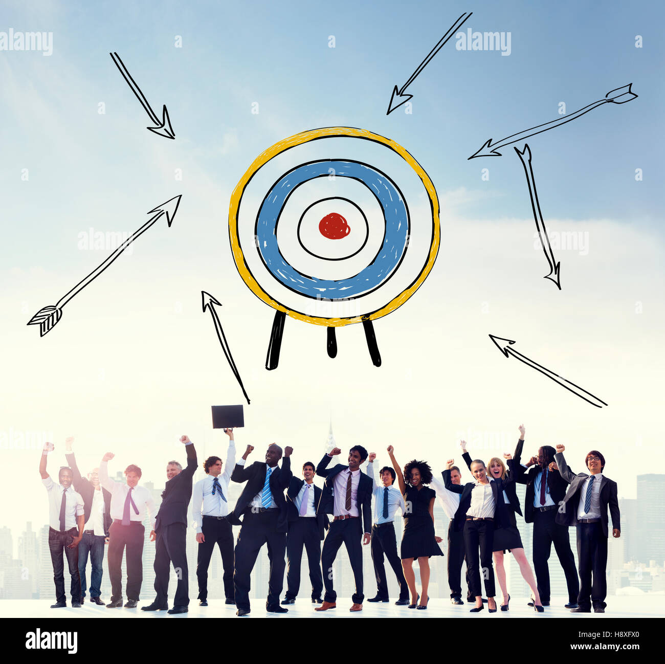 Goal Target Success Aspiration Aim Inspiration Concept Stock Photo - Alamy