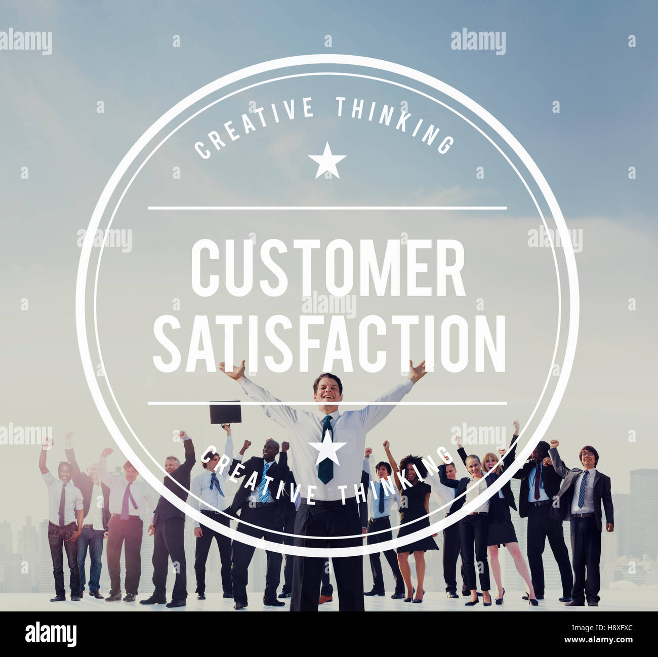 Customer Satisfaction Service Business Marketing Strategy Concept Stock ...
