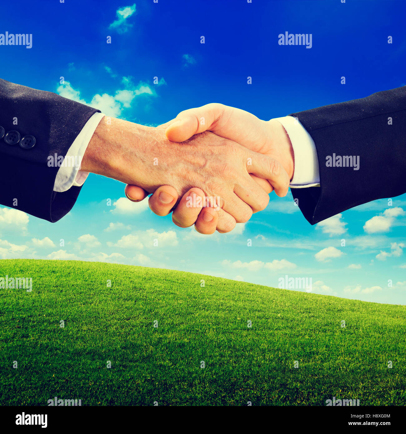 Business People Agreement Partnership Connection Concept Stock Photo ...