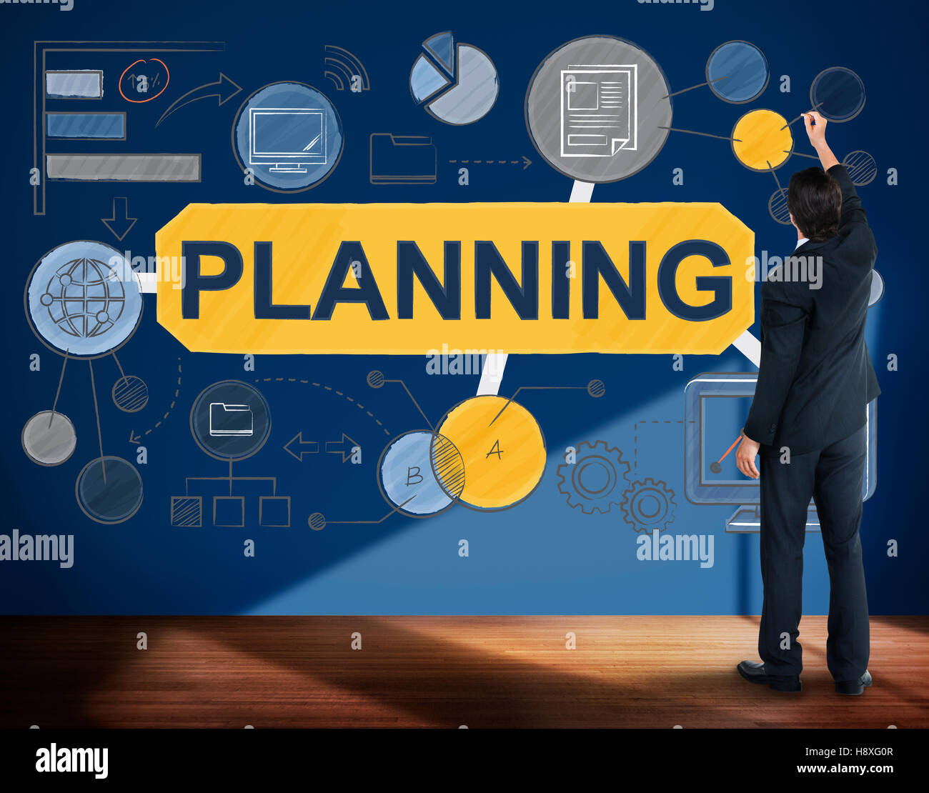 Planning Strategy Global Business Data Concept Stock Photo - Alamy