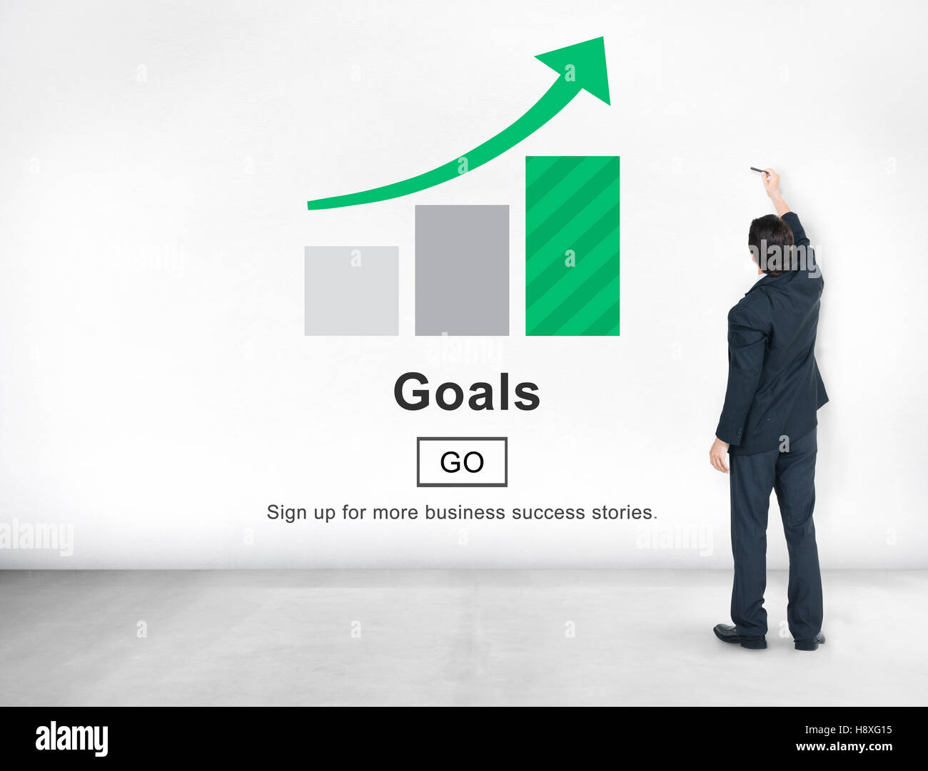 Goals Inspiration Mission Motivation Target Website Concept Stock Photo ...