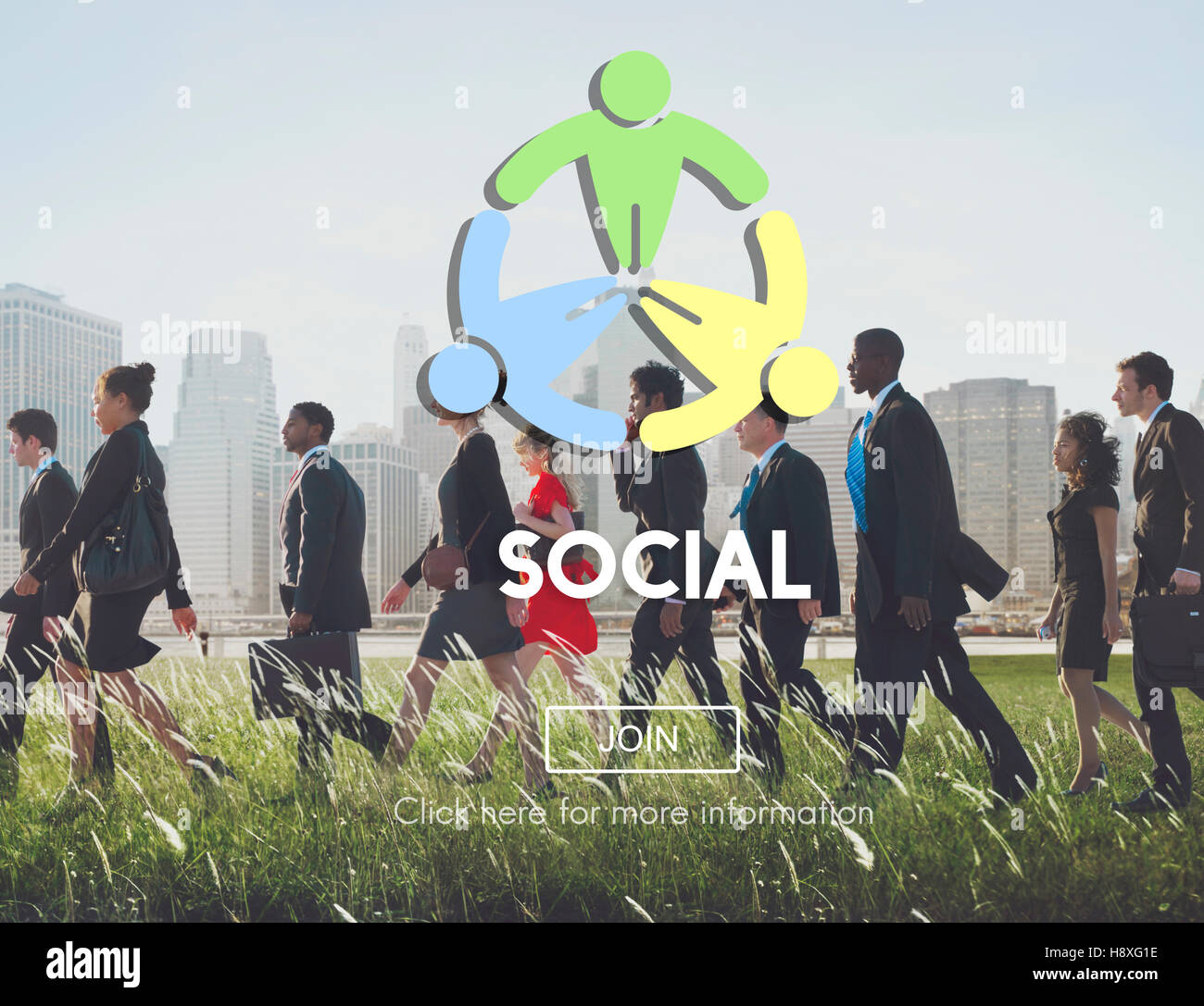 Social Socialize Society Unity Community Global Concept Stock Photo - Alamy