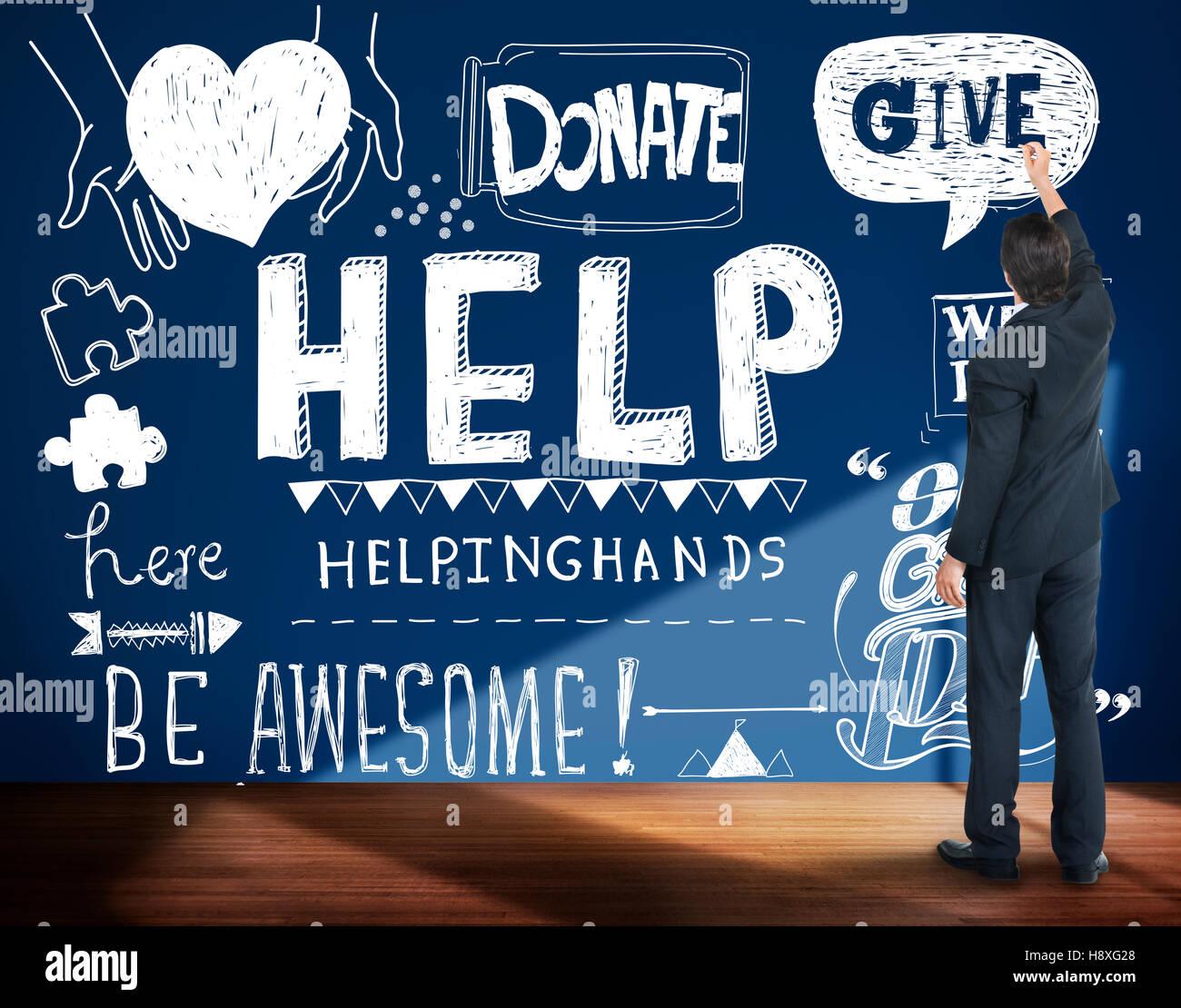 Give Help Donate Charity Aid Concept Stock Photo - Alamy