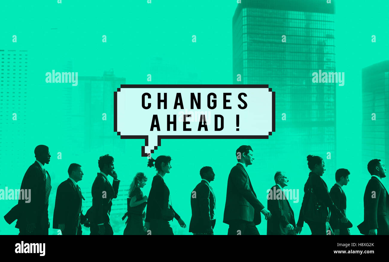 Changes Ahead Opportunity Improvement Aspiration Concept Stock Photo ...