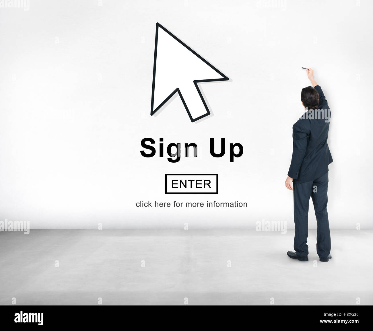 Sign Up Register Join Applicant Enroll Enter Membership Concept Stock ...