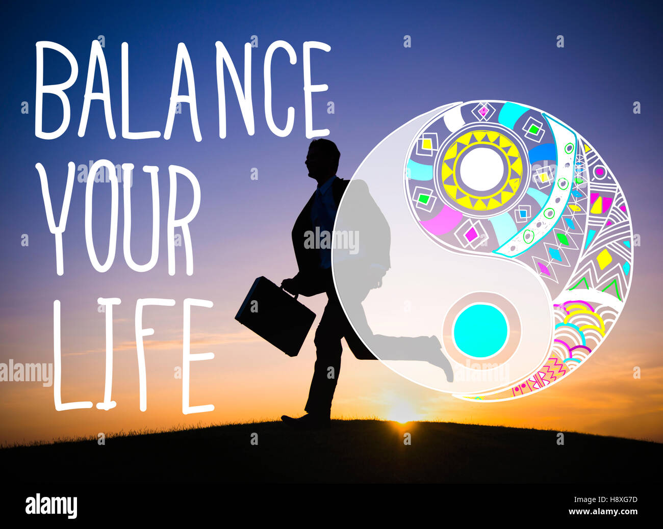 Balance Your Life Equality Steady Concept Stock Photo - Alamy