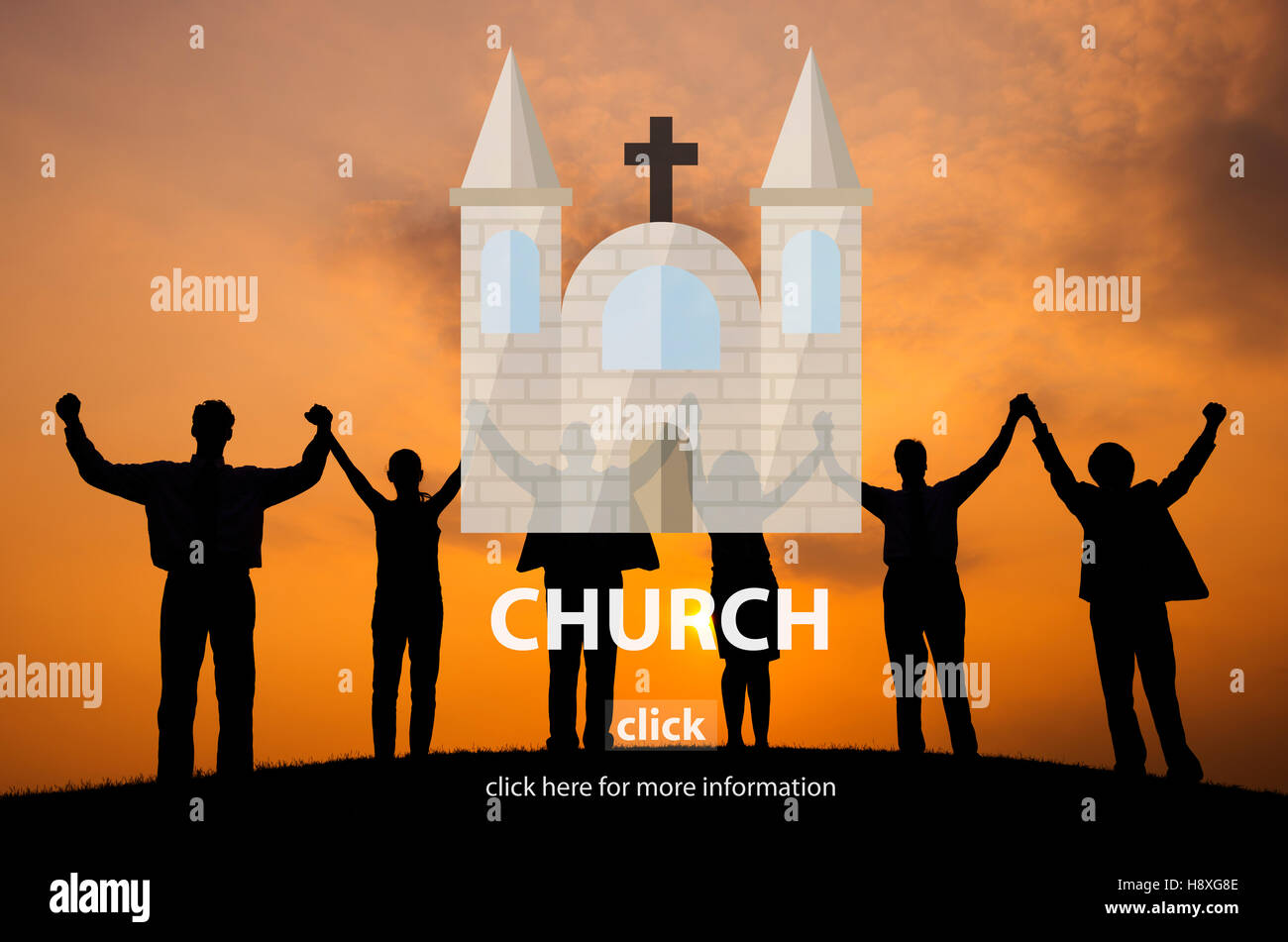 Church Faith Religious Temple Worship Assembly Concept Stock Photo - Alamy