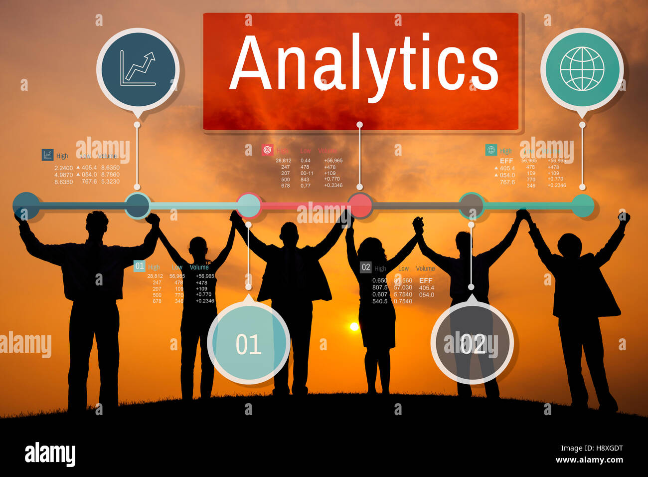 Analytics Analysis Insight Connect Data Concept Stock Photo - Alamy