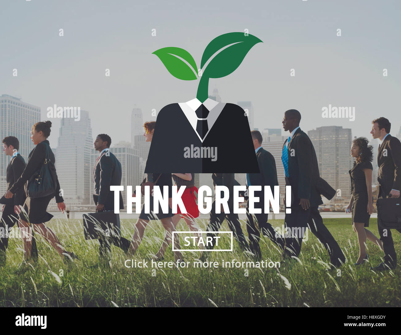Sustainability Think Green Ecology Environment Concept Stock Photo - Alamy
